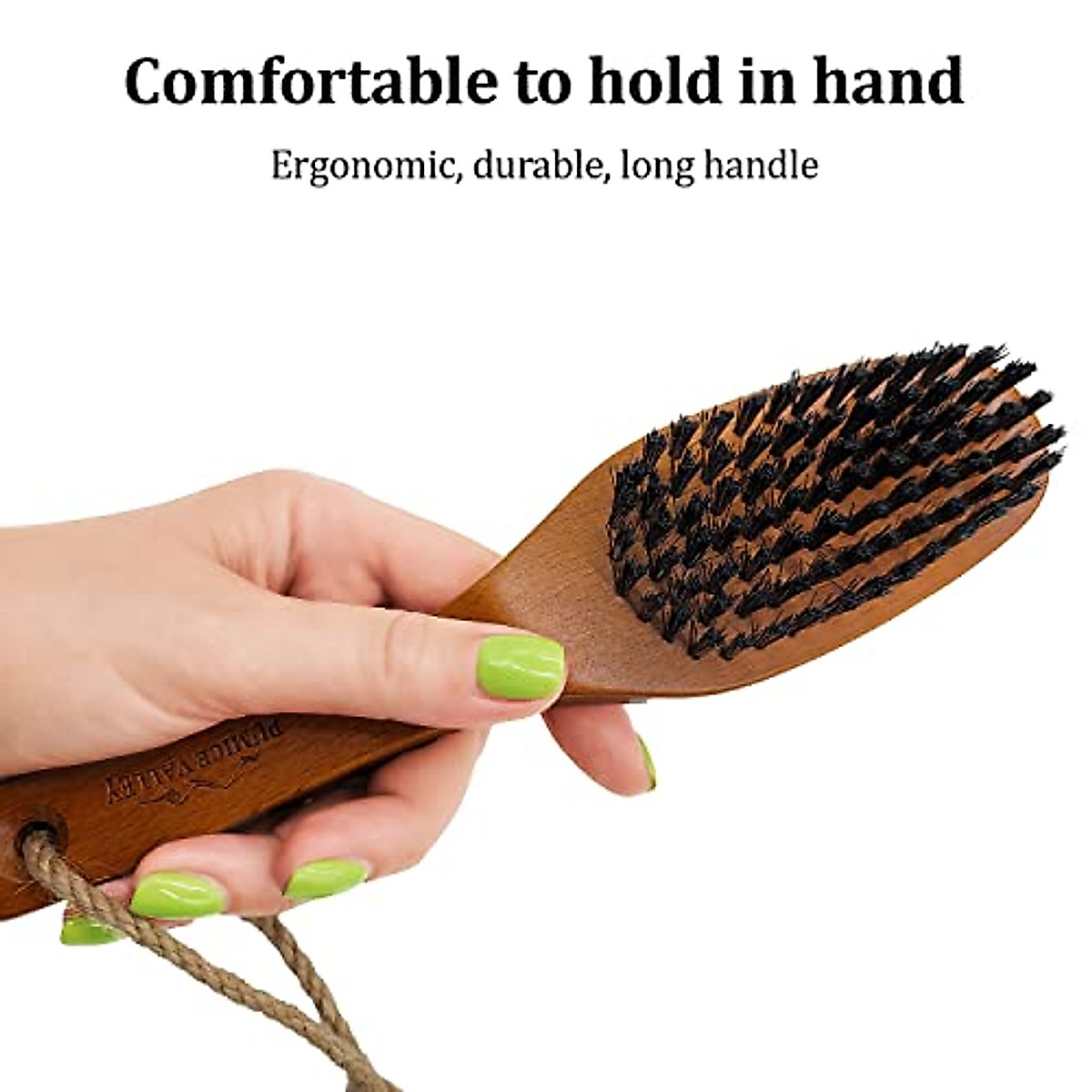 Pumice Stone for Feet & Foot Brush with Handle 2-in-1 Pedicure Scrubber for Shower - Double-Sided Pumice Foot File with Brush for Callus, Cracked Heels, Dead, and Dry Skin Removal