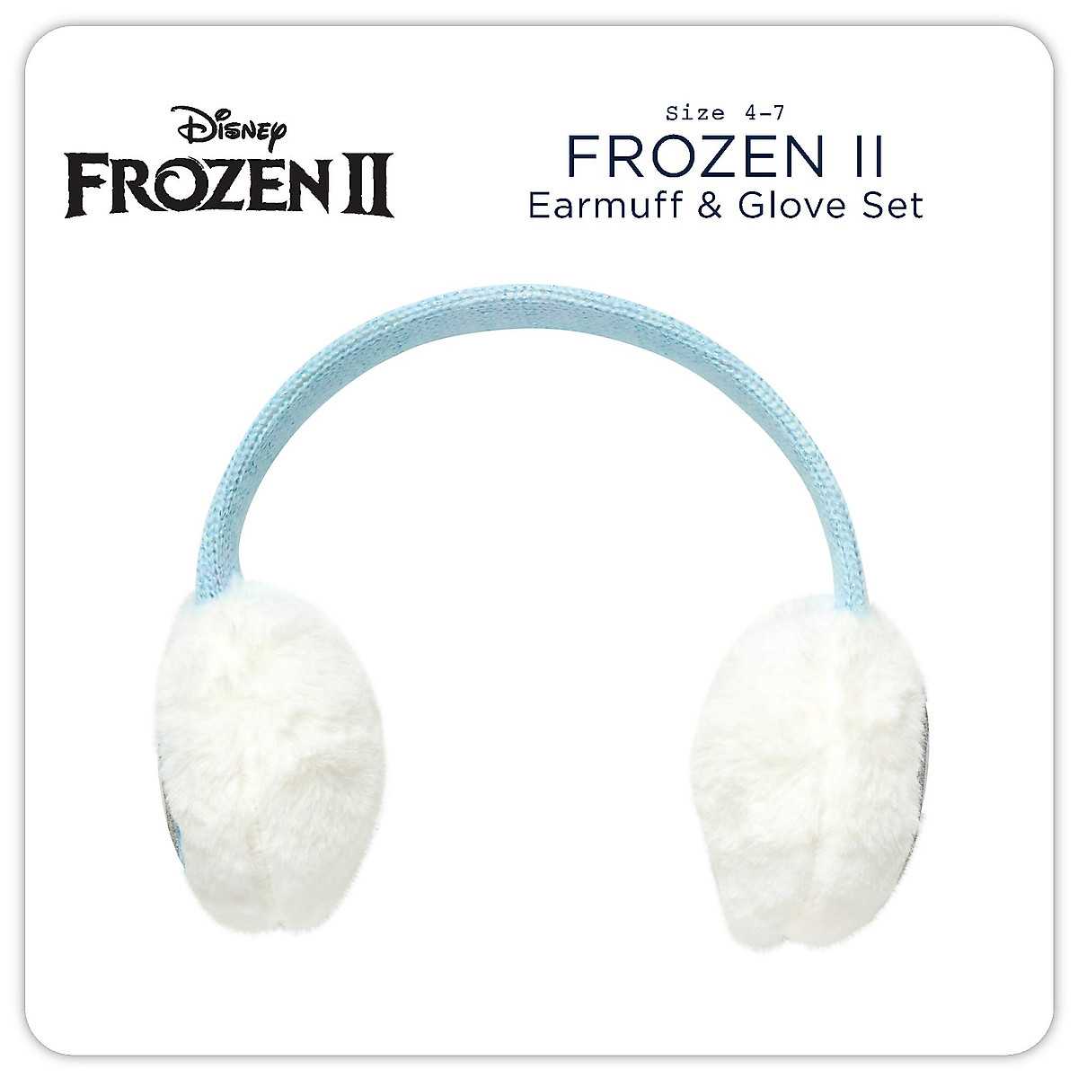 Disney Girls Frozen Elsa & Anna and Minnie Mouse Earmuff and Gloves Set (Age 4-7)