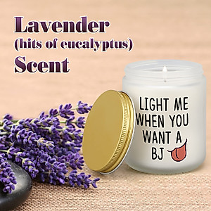 Gifts for Him - Light Me When You Want A BJ Candle, Funny Birthday Gifts for Men Naughty Valentines Day Engagement Anniversary Christmas Gifts for Husband Boyfriend Fiance Guy