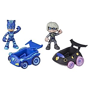 PJ Masks Catboy vs Luna Girl Battle Racers Preschool Toy, Vehicle and Action Figure Set for Kids Ages 3 and Up