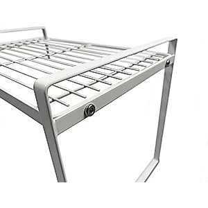 Better House Stackable Shelves: The Ideal Countertop Organizer for Your Closets, Cabinets, Pantries and Cupboards (White, 13 x 8.25 x 9.5 in)