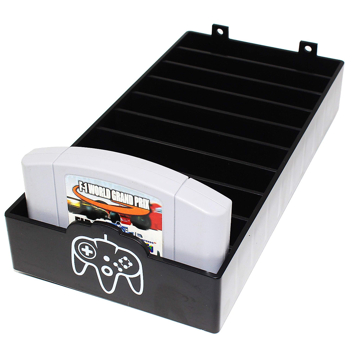 Skywin N64 Game Storage - N64 Game Holder Fits and Organizes N64 Cartridges - Simple and Stylish Design to Show Off Your Game Collection