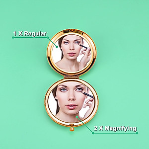 Correctional Officer Gift for Women Police Officer Thank You Gift Compact Makeup Mirror for Mom Wife Daughter Prison Guard Present Folding Makeup Mirror Christmas Thanksgiving Birthday Present