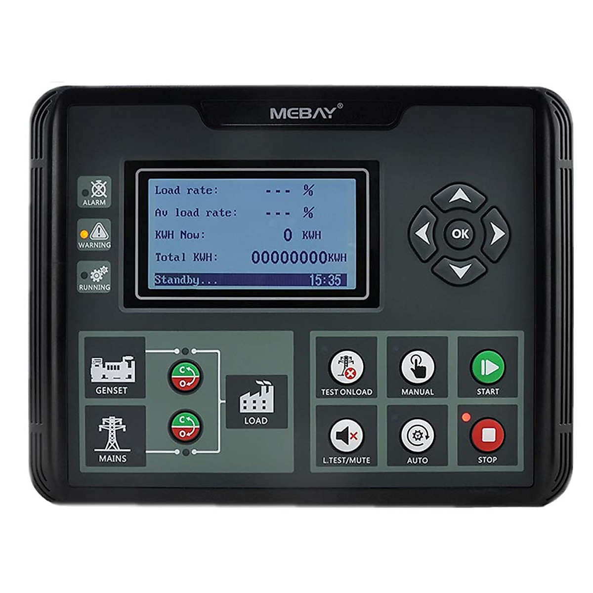 YOKDEN DC52D Generator Controller Remote Auto and Manual Diesel Gasoline Gas AMF ATS Control Module Parts with USB Ports Replacement for Deep Sea 6120 DSE6120