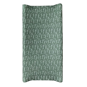 HNHUAMING Green Sage Nursing Pillow Cover, Baby Diaper Changing Pad Cover Cradle Mattress Sheets,Crib Sheet
