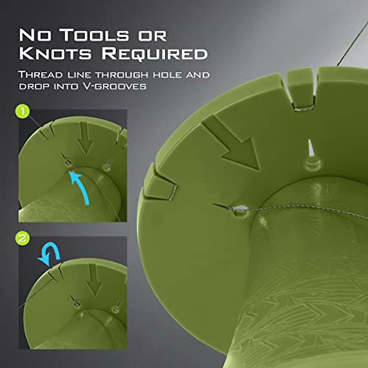 KastKing KutR™ Fishing Line Spooler & Line Gobbler - Patented Fishing Accessories, Built-in Line Cutter – Remove Old Fishing Line Quickly - Spool Spinning and Casting Reels, No Line Twist