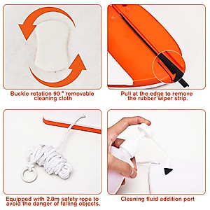 eazer Magnetic Window Cleaner, Double-Sided Window Cleaning Equipment, Outside Window Cleaner, 6-Gear Adjustable for High-Rise Window Cleaning(Fits 0.12''-1.26'' Thickness)