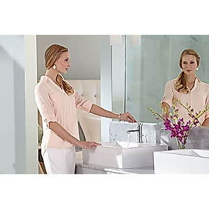 Moen Align Chrome One-Handle High-Arc Bathroom Faucet with Drain Assembly, 6190, 0.375