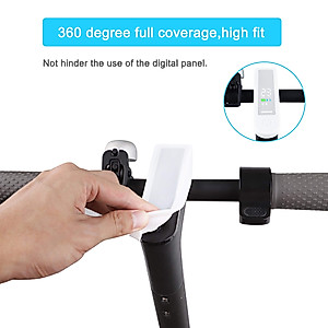 TOMALL Waterproof Silicone Protective Cover Case Central Control Panel Dust Proof Protective Shell Dashboard Cover Protective White Compatible for Xiaomi Mijia M365/M365 Pro Electric Scooter