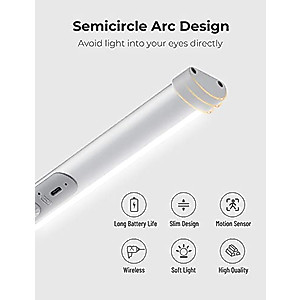 Joyzy Automatic Motion Sensor Lighting with Eye-Protection Design Closet Light, LED for Wireless Lighting Pantry Light, Rechargeable Night Lighting for Cabinet Light(100Lumen, 6000k 80+CRI)