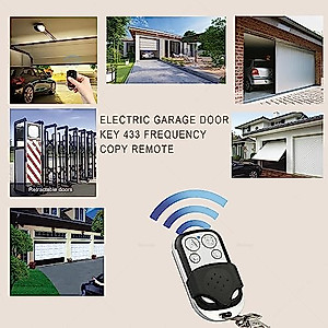 Cloning Remote Control Keychain, Replacement Garage Door Electric Gate, Duplicates and Replaces Original Factory Remote Controls for Vehicle Central Locking Systems (KSTCP*2)