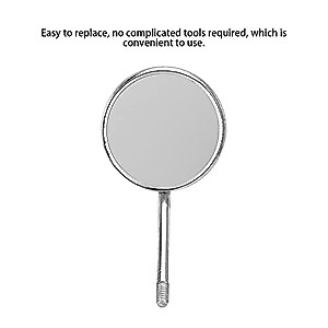 Professional Dental Mirror, Dental Mouth Mirror Head, Dental Mouth Mirror Head Stainless Steel Odontoscope Mirror Accessory 20Pcs
