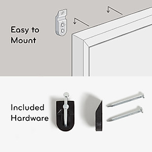 U Brands Magnetic Monthly Calendar Dry Erase Board, 16 x 20 Inches, Silver Aluminum Frame, Magnet and Marker Included (361U00-01),Silver Frame