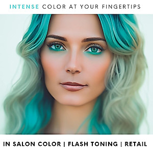 Watercolors INTENSE Semi Permanent Color Depositing Shampoo. Sulfate & Paraben Free to Maintain & Enhance Hair Color 8 fl oz - TEAL