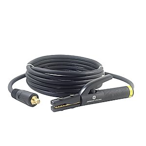 500 Amp Welding Electrode Holder Lead Assembly - Dinse 70-95 Connector - 2/0 AWG Cable (15 FEET)