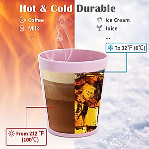 HM-tech 6pcs Bamboo Kids Cups for Baby feeding, Toddler cups for Drinking，Tableware for Baby Toddler Kids Bamboo Kids Dinnerware sets