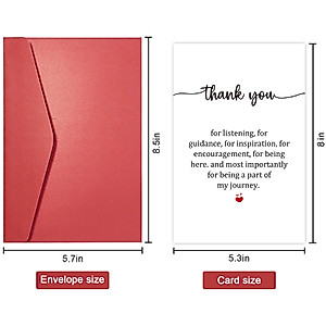 SuperShunhu Funny Thank You Card for Friends Family, Boss’s Day Card for Boss Manager, Lovely Appreciation Card for Teacher Mentor