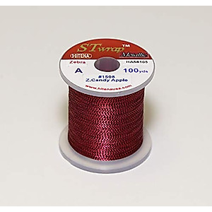 Hitena Rod Wrapping Thread - Metallic Zebra (Jasper) Winding Thread