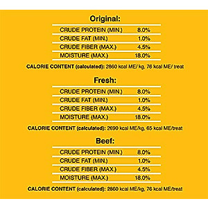 PEDIGREE DENTASTIX Large Dog Dental Care Treats Original, Beef & Fresh Variety Pack, 2.73 lb.Pack (51 Treats)