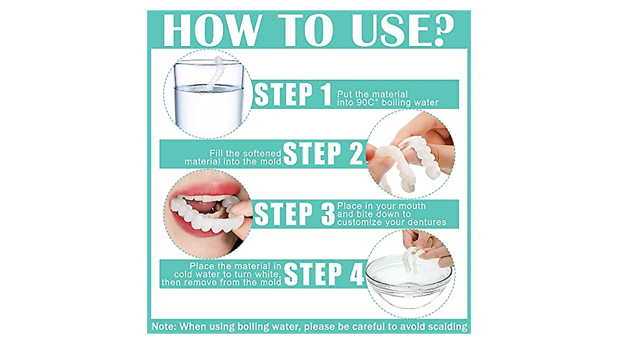 Fake Teeth Veneers - Instant Confidence & Smile Enhancement