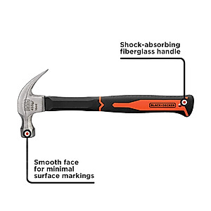 BLACK+DECKER Hammer, 16oz (BDHT54003)