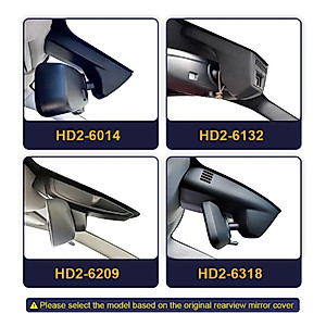 Fitcamx 2160P Car DVR WiFi Connection APP Control Easy to Use 4K Dash Cam Compatible with BMW 1 Series (F40 F20 F21) 2 Series(G42 F22 F23) (Color : HD2-6014, Size : 4K Front Cam 64GB)