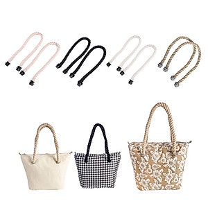 Gcroet 2 Pcs Classic Rope Handle Handle Replacement for Obag Canvas Bag Accessories Women's Bag White Handles O Bag, O Bag Accessories, O Bag Long Handles, Spare Handles, Long Handles O Bag