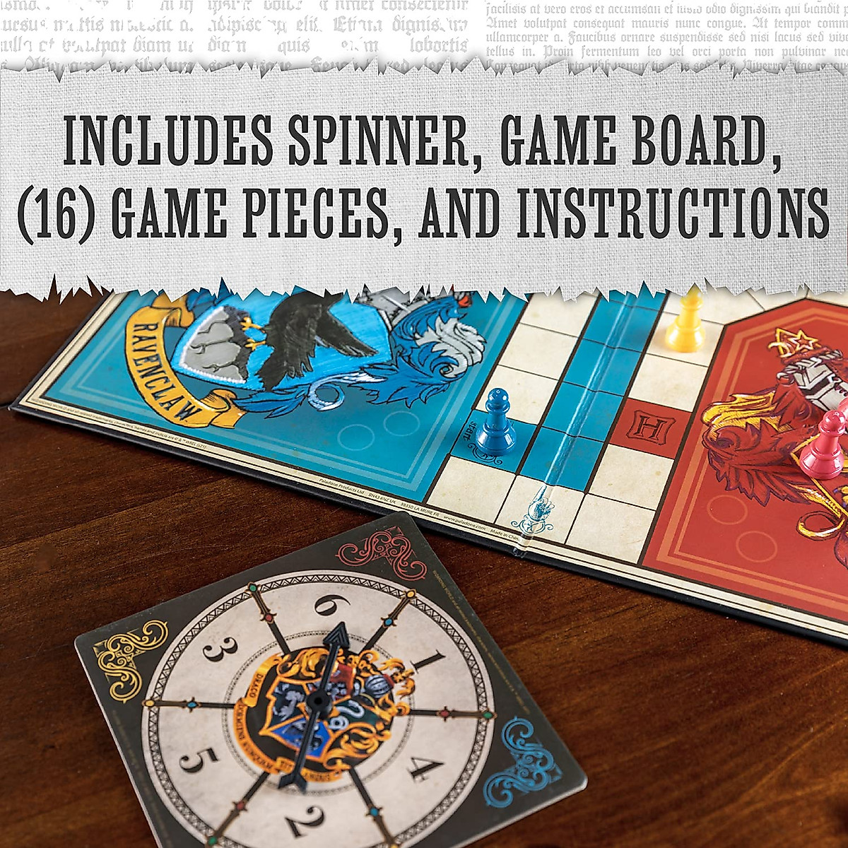 Paladone Hogwarts Ludo - Family Night Board Game - Ages 6+ 2-4 Players - Officially Licensed Harry Potter Merchandise