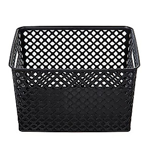 LARGE DECORATIVE BASKET 2PK, BLACK
