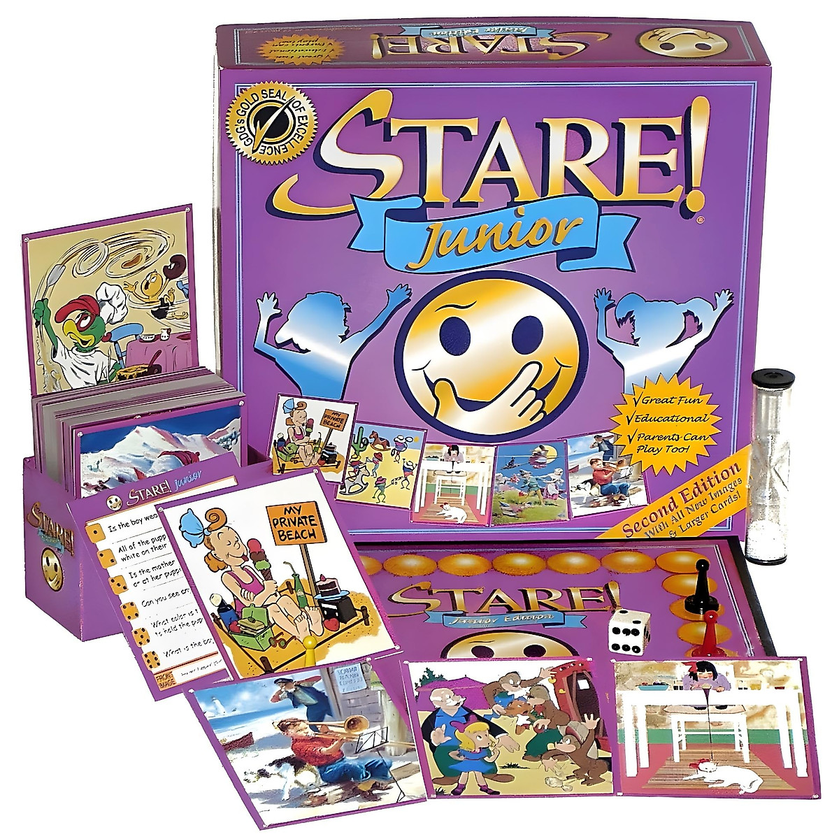 Stare Junior — The Exciting, Award-Winning Game of Memory and Observation — Fun & Educational for The Whole Family, Ages 6 and Up