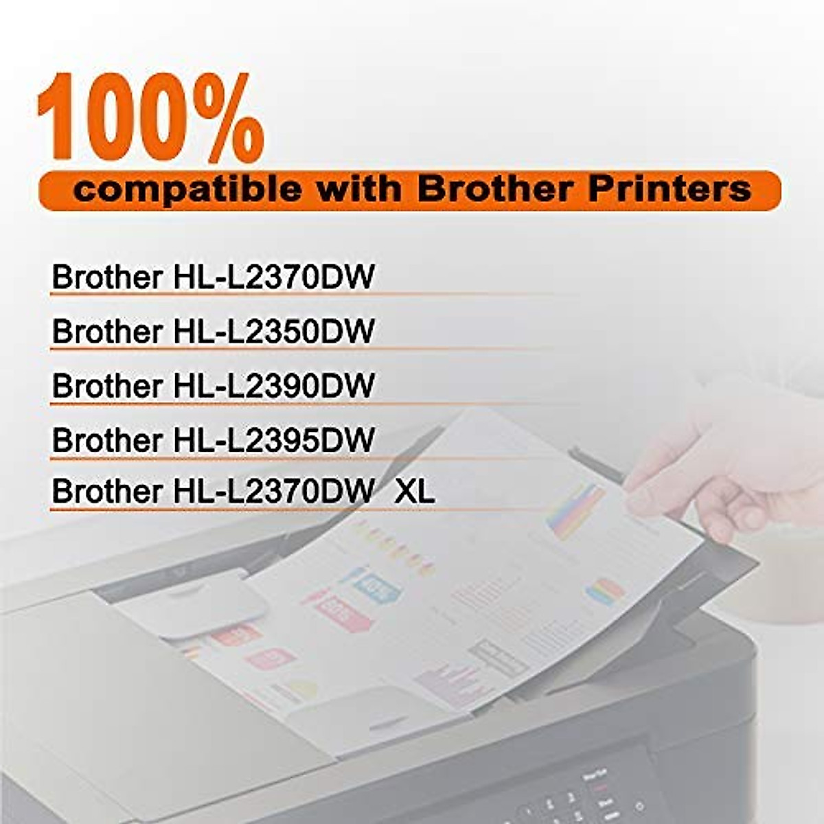 Linkjet Compatible DR760 DR730 Drum Unit Replacement for Brother DR-730 DR-760 Drum Unit for Brother HL-L2370DW HL-L2350DW HL-L2390DW HL-L2395DW HL-L2370DWXL Printer, Black 1-Pack