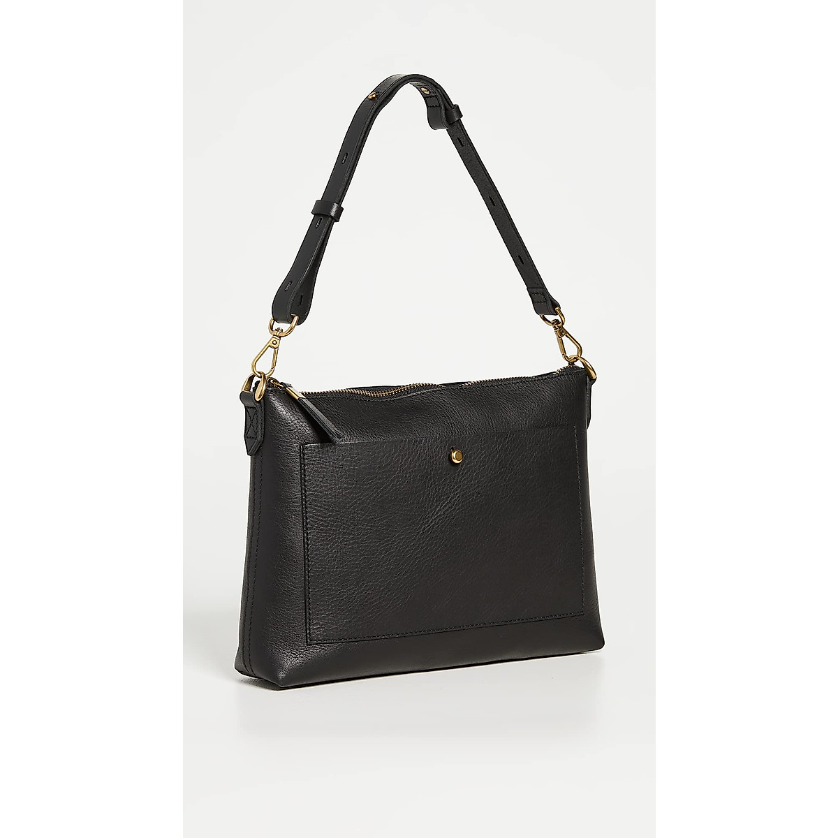 Madewell Women's The Transport Shoulder Crossbody Bag, True Black, One Size