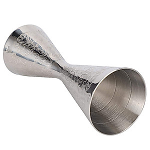 Fdit Double Cocktail Jigger,Stainless Steel, 4.6-Inches, 1 oz to 1.5 oz Measure Cup Professional Japanese Bar Jigger