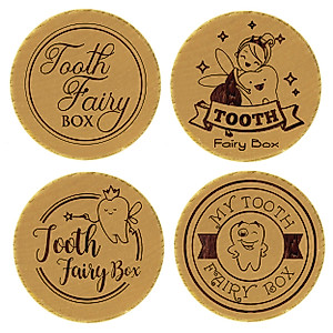 My Personal Memories Wood Tooth Fairy Box - Baby Keepsake for Boys, Girls, Children, Kids