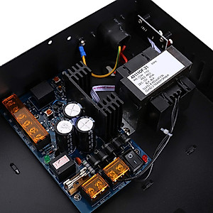 UHPPOTE Input 110VAC Output 12VDC Metal Power Supply Box with Backup Battery Link for Door Access Control Board
