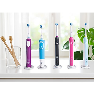 Relsy Silver Oral-B Compatible Electric Toothbrush Holder for Bathroom, Aluminum Oral B Toothbrush Holder with Hygienic Drip Capture Stops Toppling with Metal Toothbrush Stand