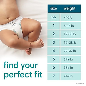 Pampers Baby Diapers - Pure Protection - Size 6, 72 Count, for up to 100% Leakproof, Premium Plant-based Skin Protection