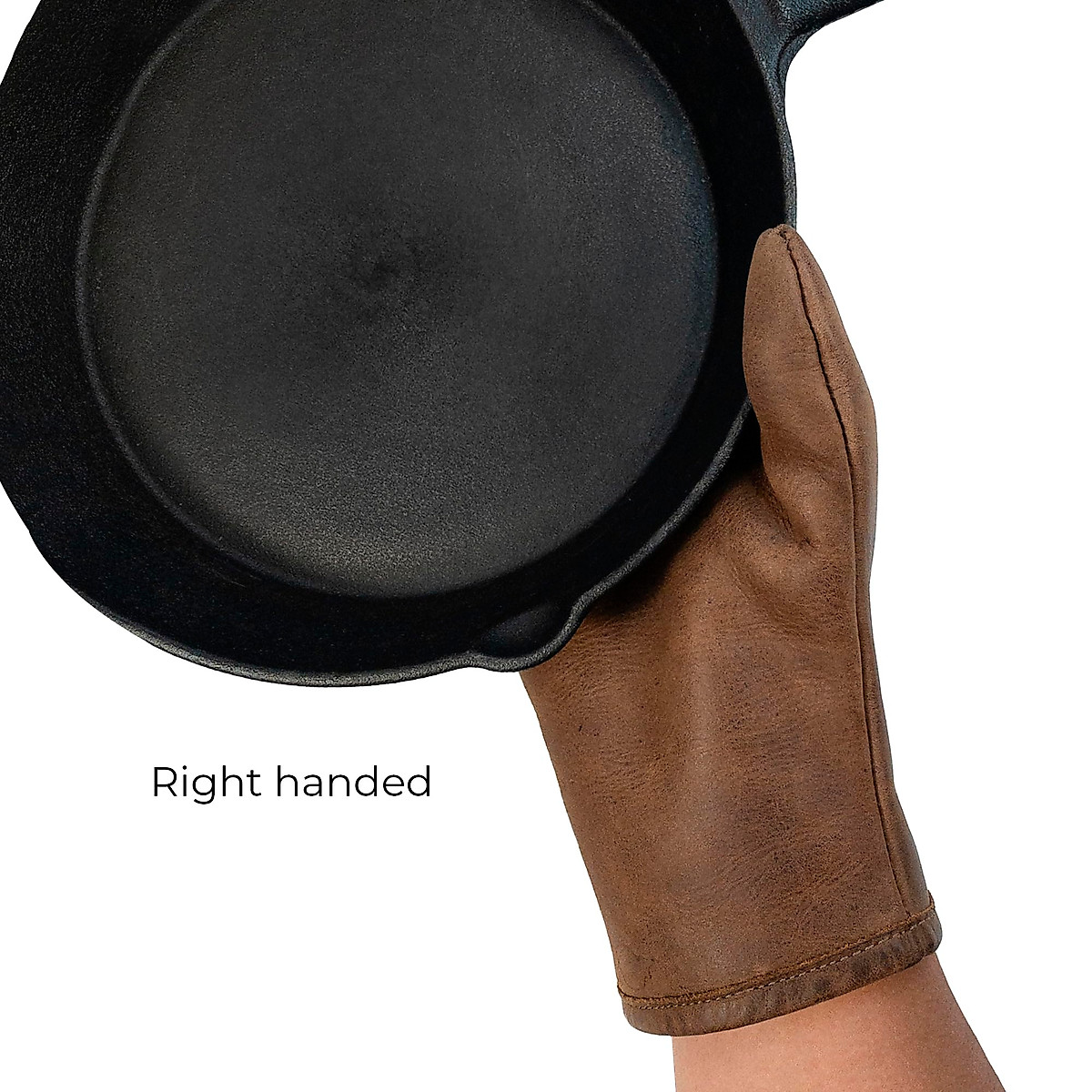 Hide & Drink, Oven Glove, Cookware, Heat Protection, Kitchen and Bakery Supplies, Home Essentials, Full Grain Leather, Handmade, Bourbon Brown