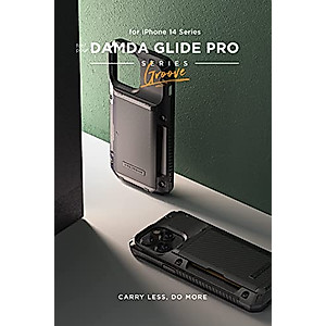 VRS DESIGN Damda Glide Pro Phone Caase for iPhone 14 Pro Max, Sturdy Semi Auto Wallet [4 Cards] Case Compatible for iPhone 14 Pro Max Case (2022)