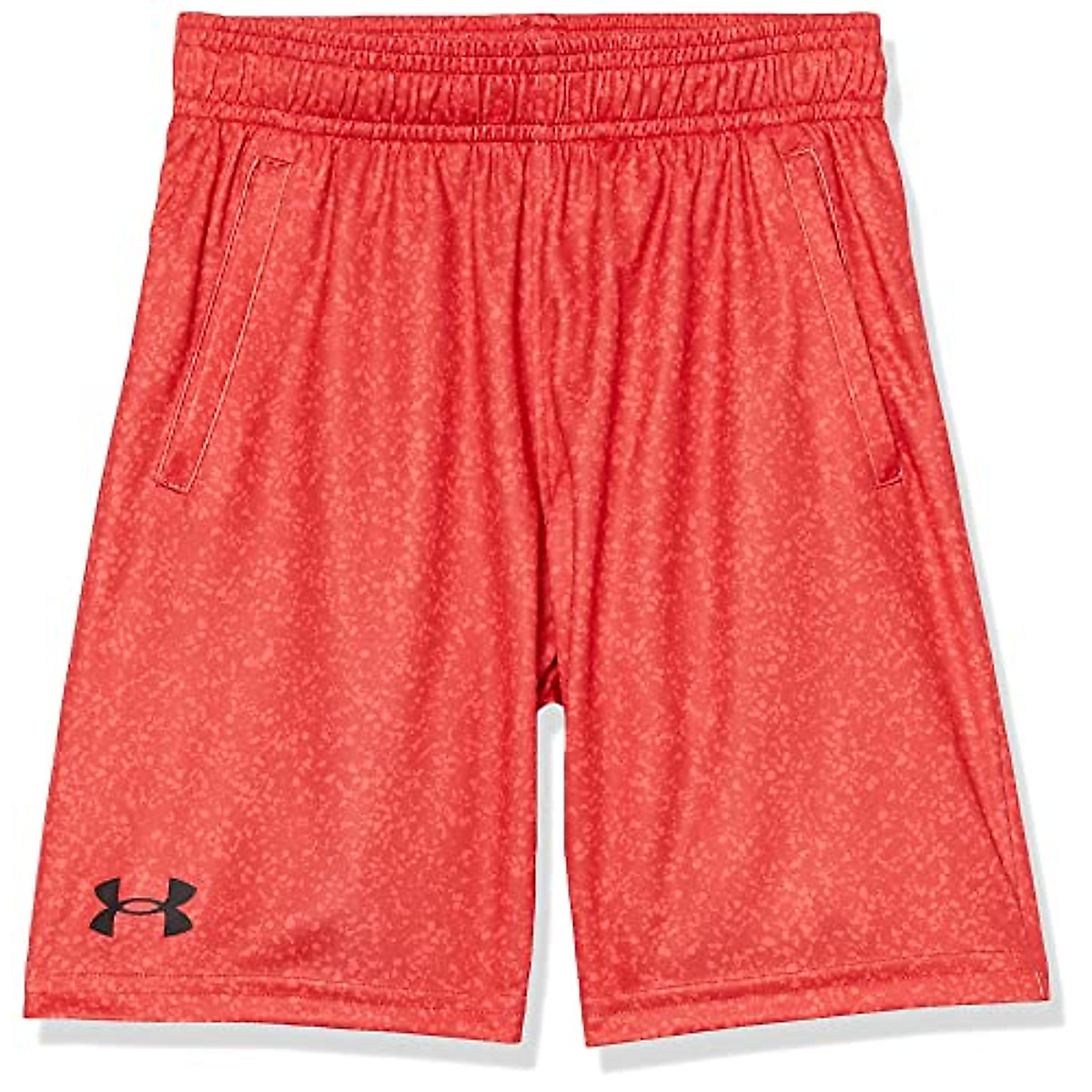 Under Armour Boys' Renegade 3.0 Printed Shorts , Red (600)/Black , Youth Medium