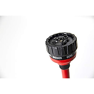 Orbit 58995 Pro Flo 7-Pattern 14” Watering Wand with Thumb Control,Red, Black