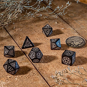 Q-Workshop Witcher Dice Set. Yennefer - Q-Workshop Obsidian Star