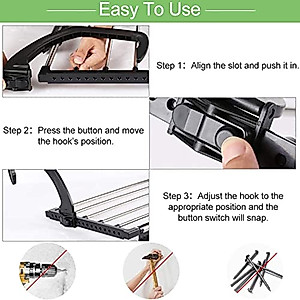 Balcony Drying Rack Stainless Steel Clothes Dryer Folding Shoes Rack Laundry Holder Hanging laundry Rack Clothes Radiator Airer with Multiple Adjustment Hook For Clothes Socks