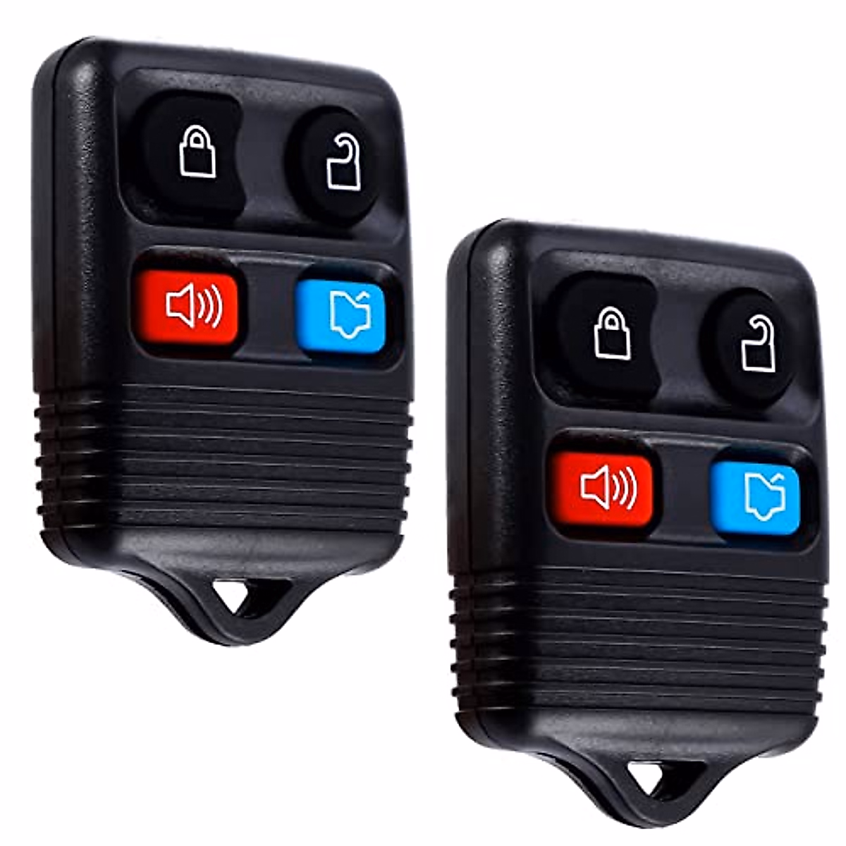 Pilida Keyless Entry Remote Clicker Control Replacement Fit for Escape Focus Fusion Mustang Taurus Explorer| Lincoln| Mercury| 4 Button Car Key Fob CWTWB1U345 Pack of 2