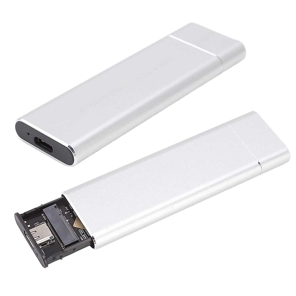 M.2 NVMe SSD Enclosure, Aluminum Alloy SSD Enclosure for Home for Office