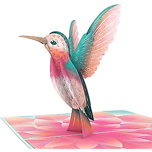 Lovepop Lovely Hummingbird Pop Up Card, 5x7 - 3D Greeting Card, Cards for Mom, Thinking of You, Love Card