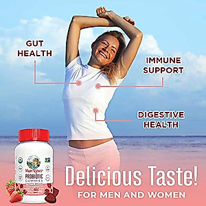 Teen Multivitamin Gummies & USDA Adult Organic Probiotic Gummies Bundle by MaryRuth's | Vitamin C, D and E, B Vitamins | Immune Support | Energy, Skin & Hair | Digestive & Immune Support | Gut Health