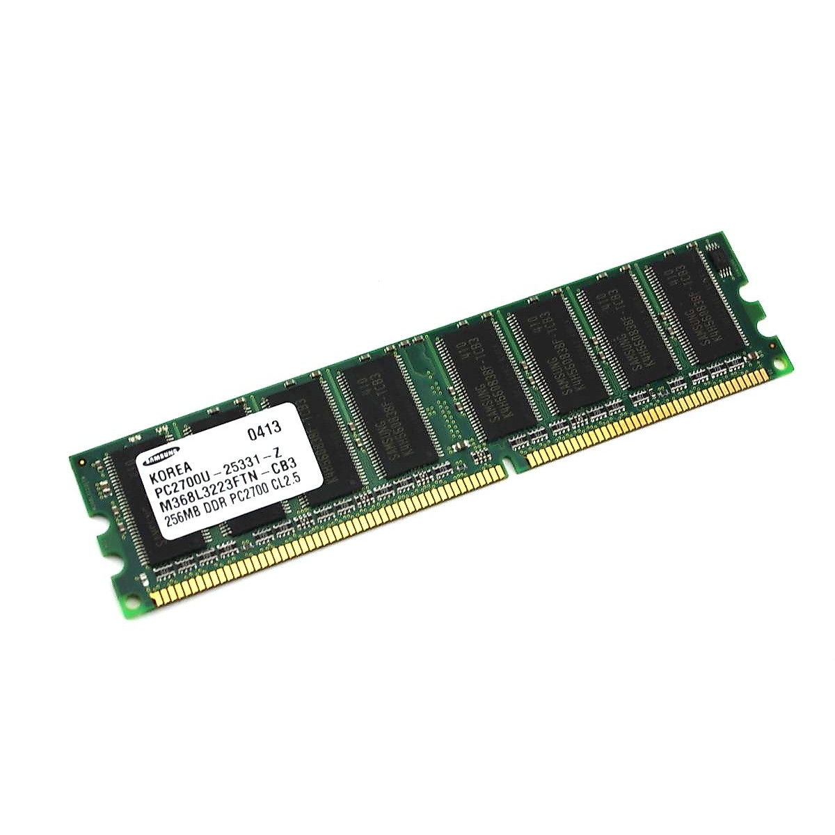Samsung Genuine PC2700U-25331-Z Computer Memory Desktop 256MB DDR PC2700 CL2.5 M368L3223FTN-CB3