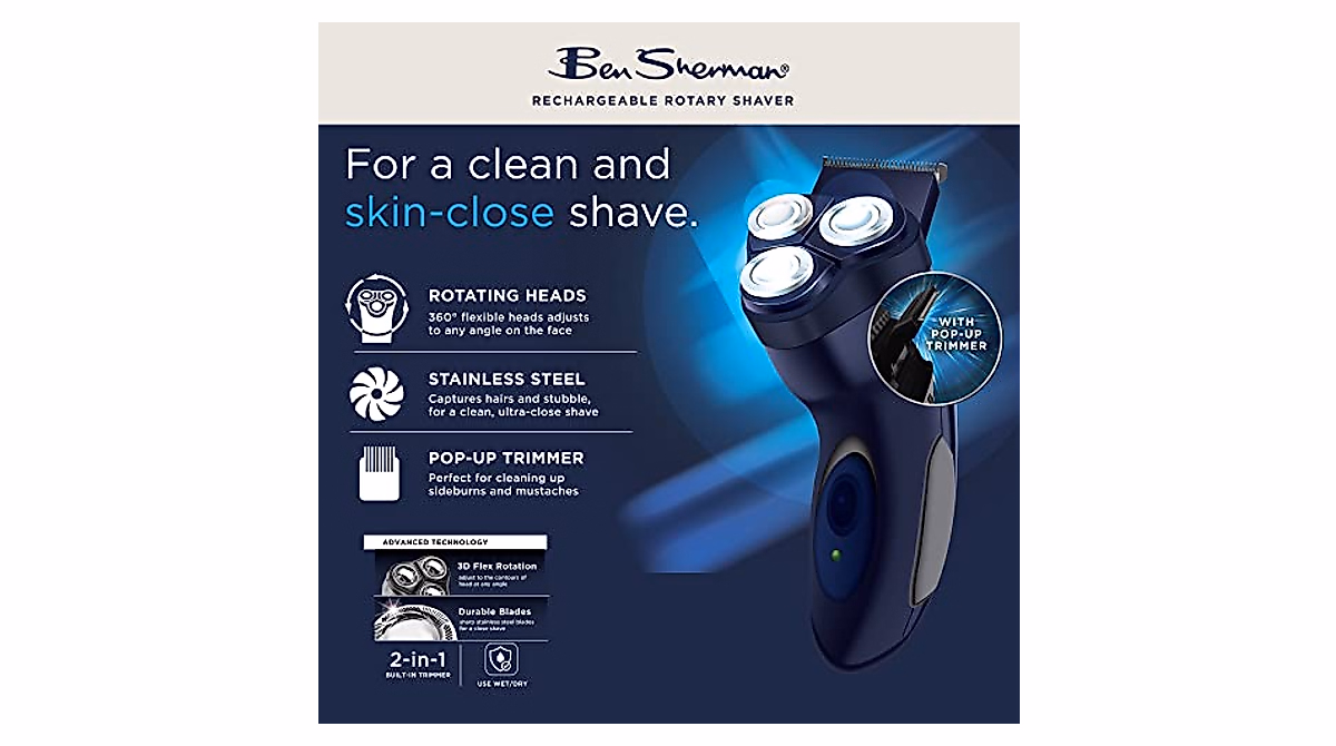 Ben Sherman Rechargeable Electric Shaver for Men