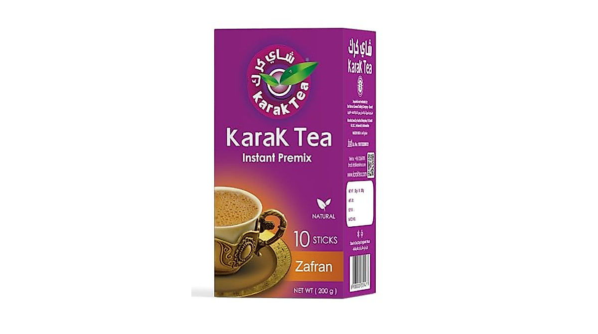 KARAK TEA Premix Powder Sachets - Smooth Saffron-Flavored Tea